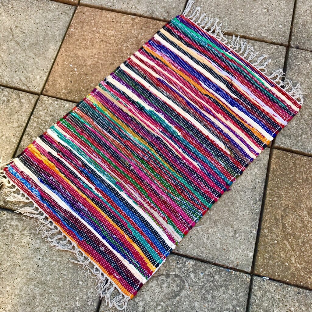 Small Rag Rug 60 x 90cms by Namaste • Hippy Clothing by HIPPY BUDDY