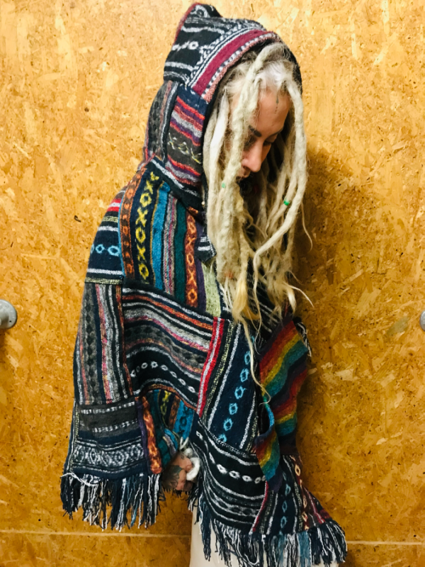 Nepalese Cotton Gheri V Shaped Patchwork Poncho • Hippy Clothing by ...